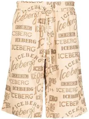 Iceberg Logo-print Deck Shorts