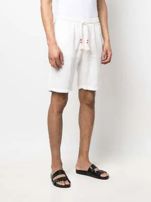 MC2 SAINT BARTH Linen Drawstring Cargo Shorts