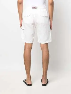 MC2 SAINT BARTH Linen Drawstring Cargo Shorts