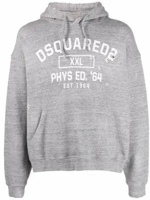 Dsquared2 Distressed Logo-print Hoodie