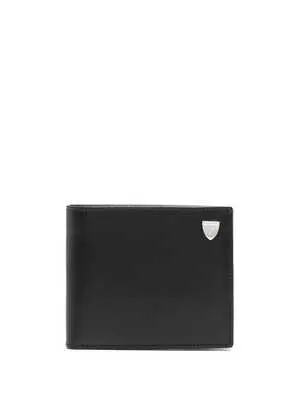 ASPINAL OF LONDON Logo Plaque Folded Wallet - Black