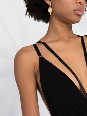 Alchemy Fashions X Lia Aram Plunge V-neck Bodysuit