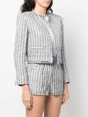 IRO PARIS Hakilo Metallic Blazer - Silver