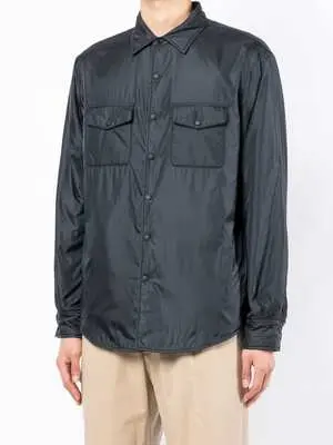 Aspesi Long Sleeve Shirt Jacket - Blue