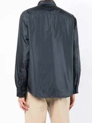 Aspesi Long Sleeve Shirt Jacket - Blue