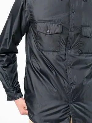 Aspesi Long Sleeve Shirt Jacket - Blue