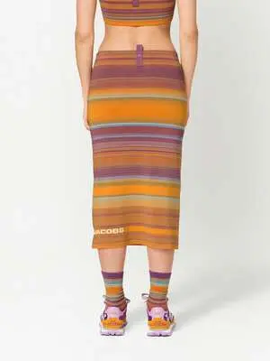Marc Jacobs Tube Striped Midi Skirt