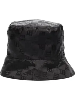 MISBHV Monogram-print Bucket Hat - Black