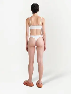 Off-White Logo-tape Ribbed Bralette