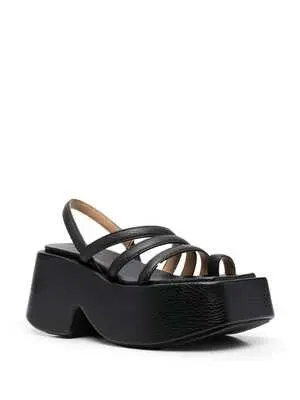 Marsèll Slingback Chunky Platform Sandals - Black