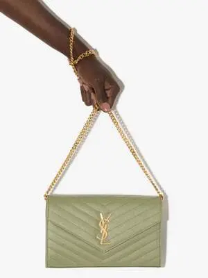 Saint Laurent Monogram Envelope Clutch Bag
