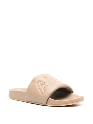 AMBUSH Logo Embossed Slides - Neutrals