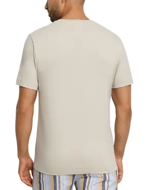 Hanro Cotton Solid V Neck Tee