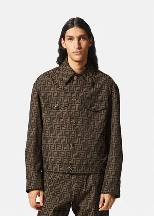 Versace Fendace Ff Jacquard Blazer