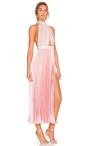 L'IDEE Renaissance Split Gown - Light Pink