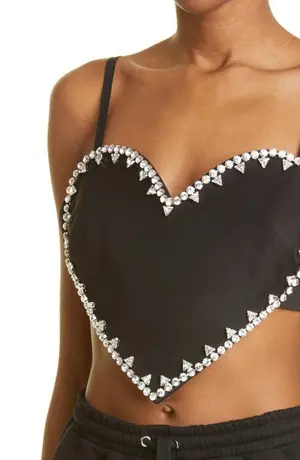 AREA Crystal Spike Heart Top