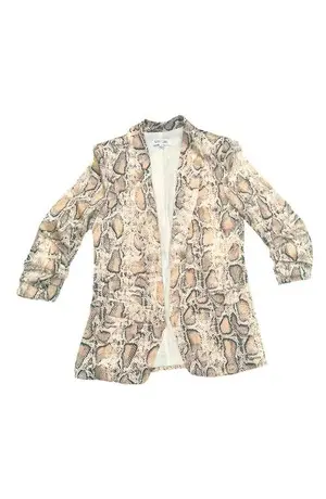 NIKKI LUND Nina Snake Print Blazer