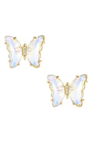 Ettika Butterfly Stud Earrings - Gold