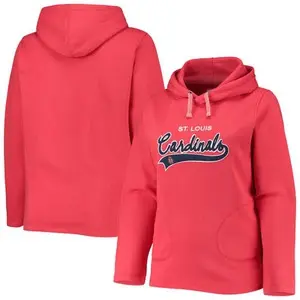 SOFT AS A GRAPE St. Louis Cardinals Side Split Pullover Hoodie - Red