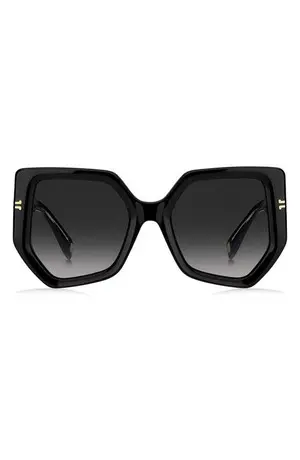 Marc Jacobs Geometric Sunglasses - Black/grey Shaded