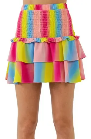 Endless Rose Striped Mini Skirt