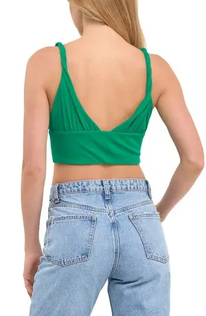 GREY LAB Twist Strap Crop Tank
