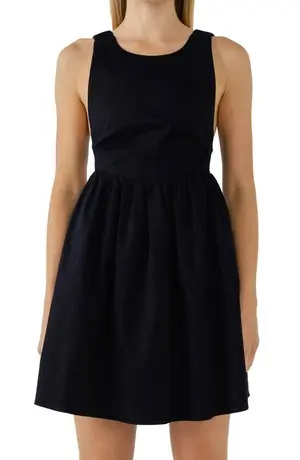 GREY LAB Open Back Minidress