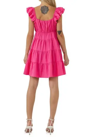 Endless Rose Ruffle Sweetheart Mini Dress