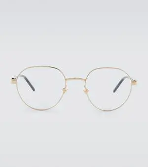 Gucci Oval Eyeglasses - Gold