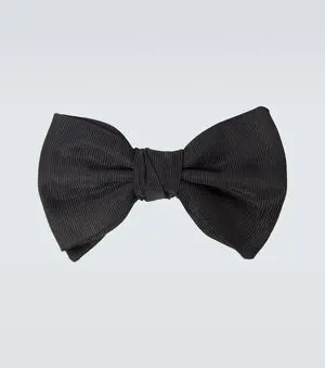 Giorgio Armani Silk Bow Tie - Black