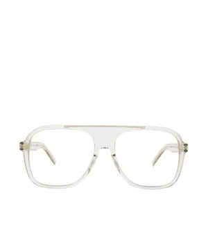 Saint Laurent Aviator Acetate Sunglasses - Transparent