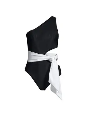 Beach Riot Carlie One-piece Swimsuit - Black White