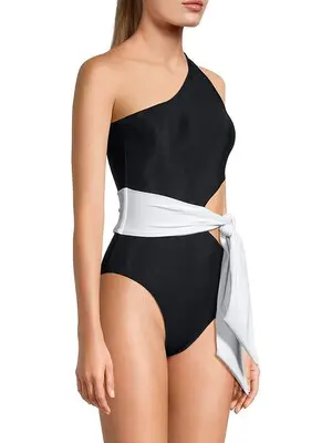 Beach Riot Carlie One-piece Swimsuit - Black White