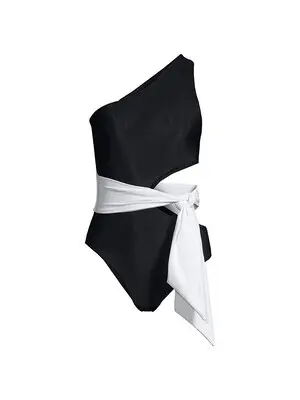 Beach Riot Carlie One-piece Swimsuit - Black White