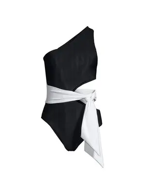 Beach Riot Carlie One-piece Swimsuit - Black White