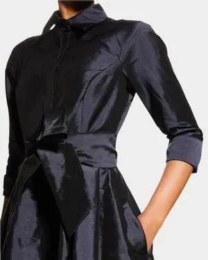 Rickie Freeman For Teri Jon Taffeta Gown - Navy