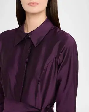 Rickie Freeman For Teri Jon Taffeta Gown - Plum