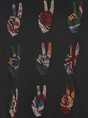 John Varvatos Star U. S.a. Cotton Peace Sign Tee