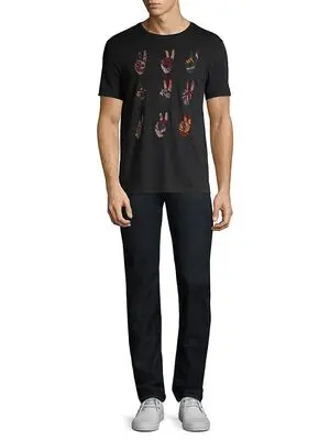 John Varvatos Star U. S.a. Cotton Peace Sign Tee