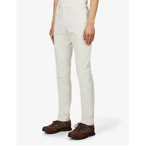 FRAME L'homme Slim-fit Stretch-woven Trousers - Milk Beige