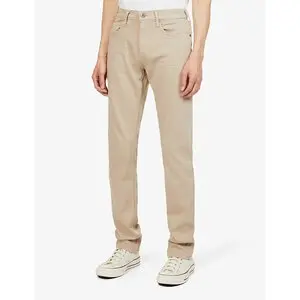 Paige Slim Straight-leg Stretch-denim Jeans - Toasted Almond