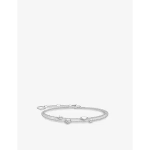 THOMAS SABO Hearts Sterling-silver And Cubic Zirconia Chain Bracelet - White