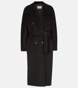 Max Mara Madame Wool And Cashmere Coat - Black