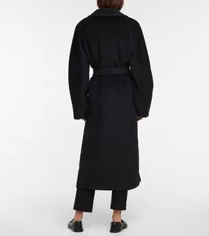 Max Mara Madame Wool And Cashmere Coat - Black