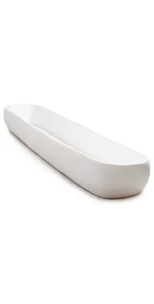 TF DESIGN Cuadrado Long Centerpiece Bowl - White