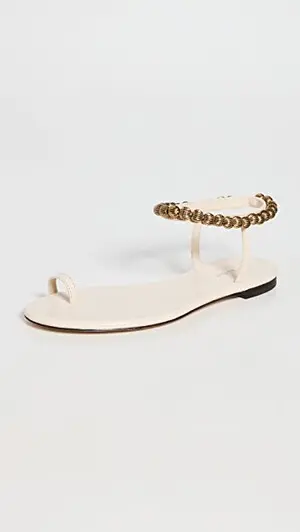 Tory Burch Capri Beaded Ankle Sandals