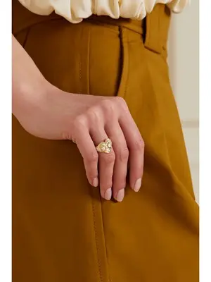 FOUNDRAE True Love 18-karat Enamel Ring