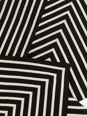 TOTEME Signature Monogram Silk Scarf - Black