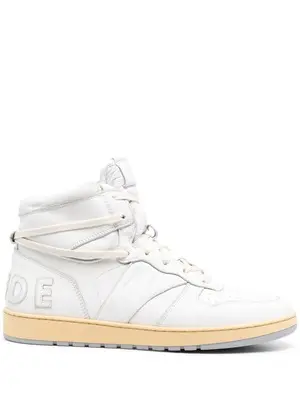 Rhude Panelled Leather Sneakers