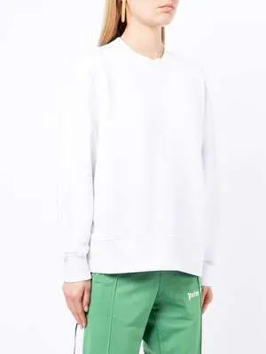 Palm Angels Logo Print Cotton Sweatshirt
